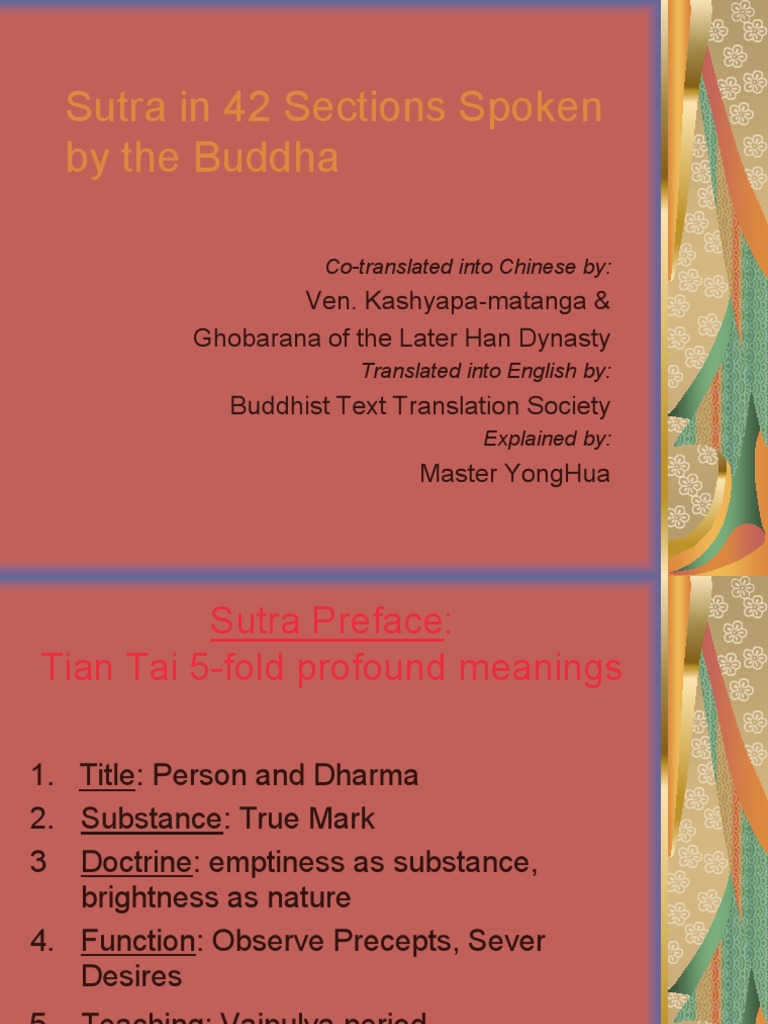 Sutra in 42 Sections Spoken by The Buddha | PDF | Mahayana | Anger