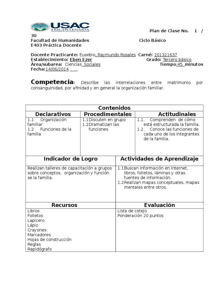 Plan de Clase Diario Bàsicos | PDF | Artes del Lenguaje y Comunicación ...