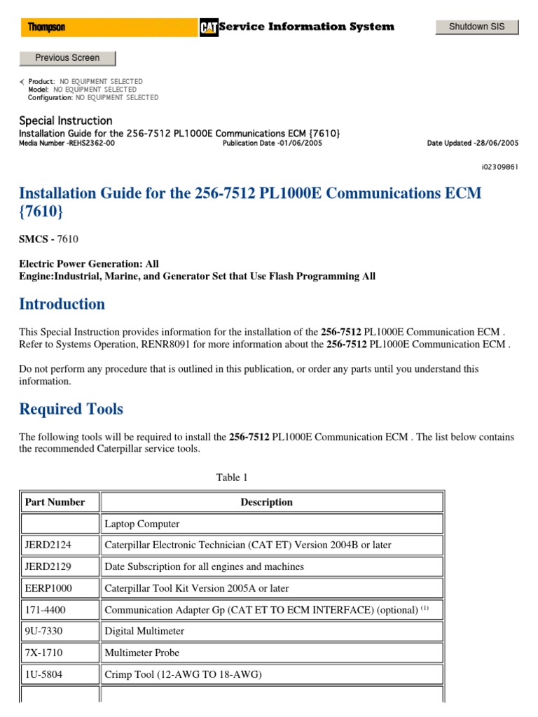 Ecm Pl1000e Installation Guide | PDF | Electrical Connector | Cable