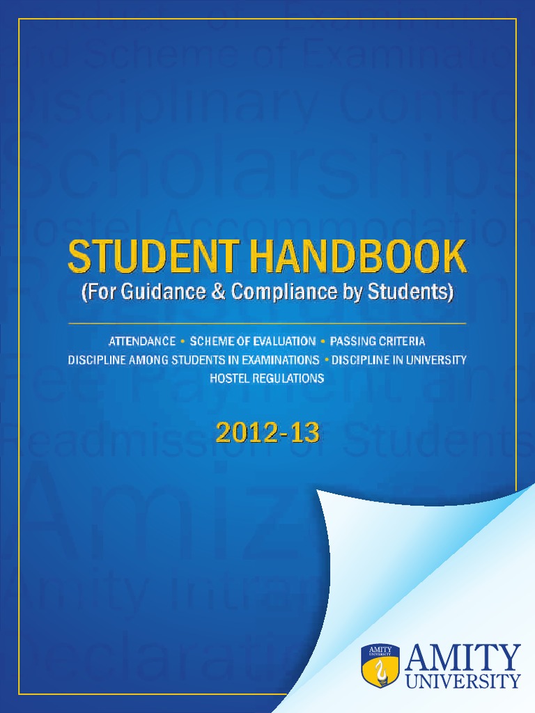 Student Handbook-Amity | PDF | Academic Term | Grading (Education)