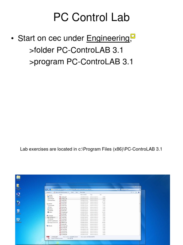 PC Control Lab | PDF