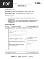 Class 2 Shapes Lesson Plan | PDF | Shape | Rectangle