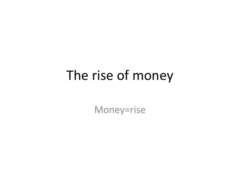 Money Rise | PDF