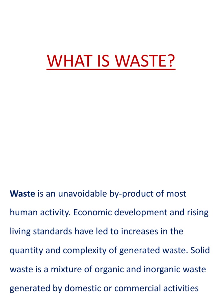 What Is Waste | PDF