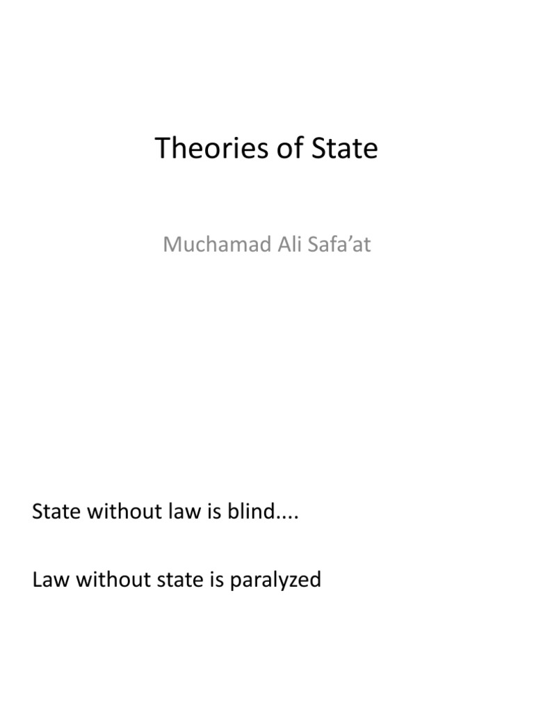 Theories of State: Concepts & Methods | PDF | Political Science | Theory