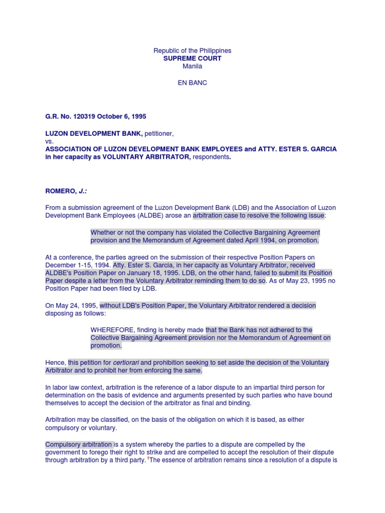 Luzon Development Bank Vs Association of LDB Employees | PDF ...