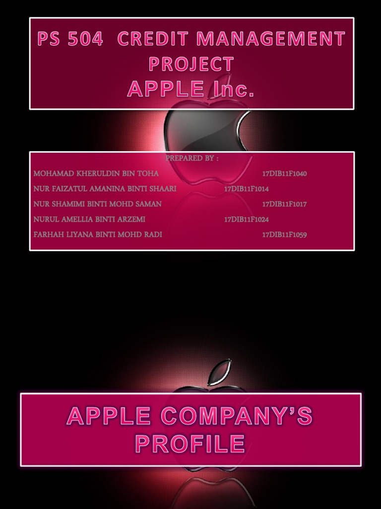 Project Presentation - Apple | PDF | Apple Inc. | Profit (Accounting)