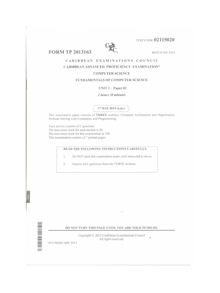 Computer Science Unit 1 | PDF