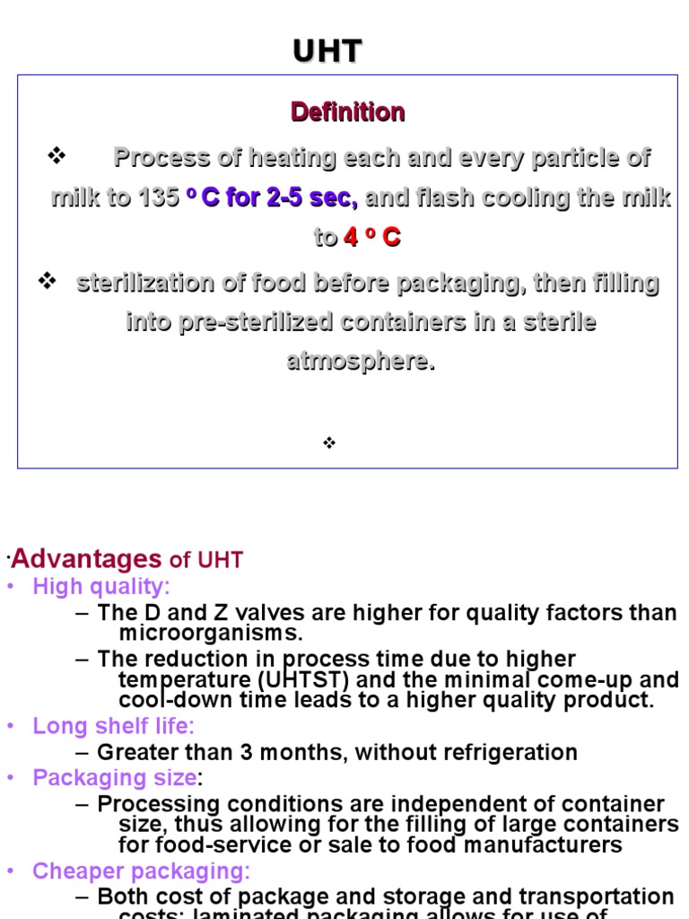 UHT Milk Processing and Advantages | PDF | Heat Exchanger | Hvac