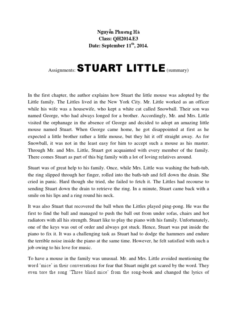 Stuart Little | PDF | Leisure