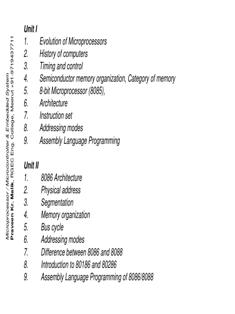 Microprocessor Basic Programming | PDF | Instruction Set | Central Processing Unit