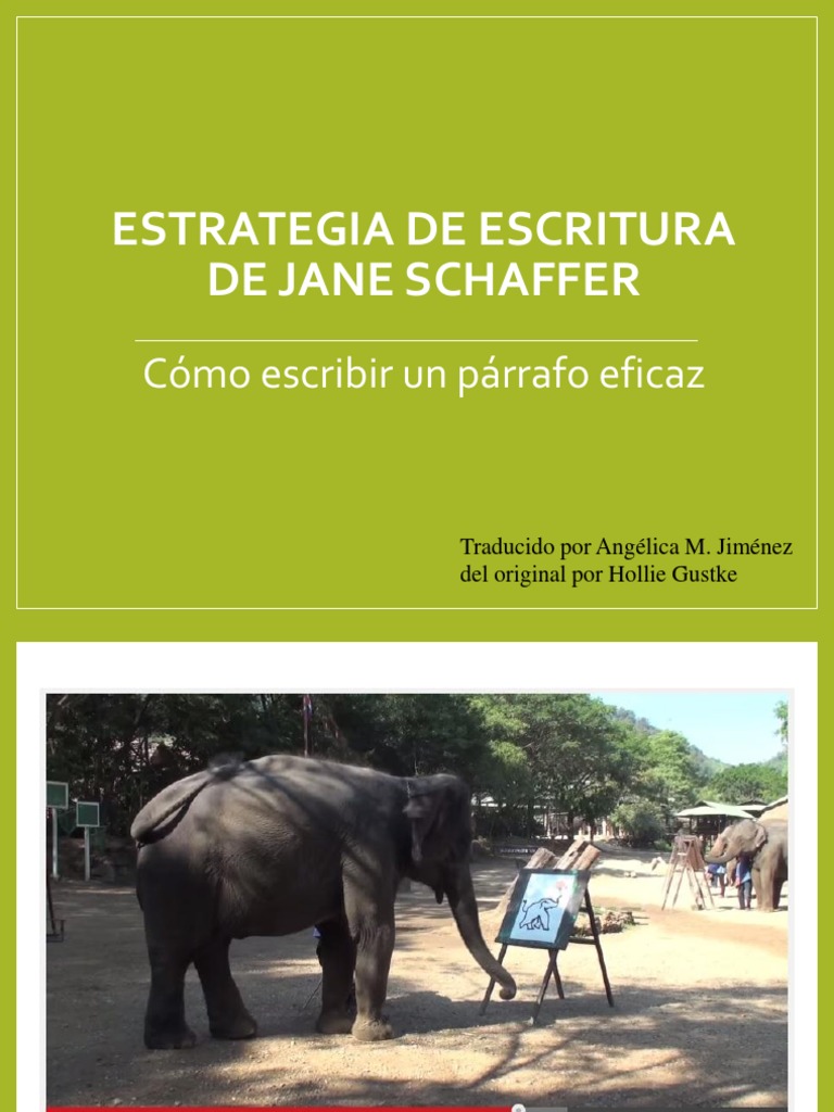 Cómo escribir un párrafo eficaz | PDF | Oración (Lingüística) | Escritura
