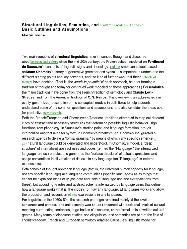 Structural Linguistics | PDF | Linguistics | Language Acquisition