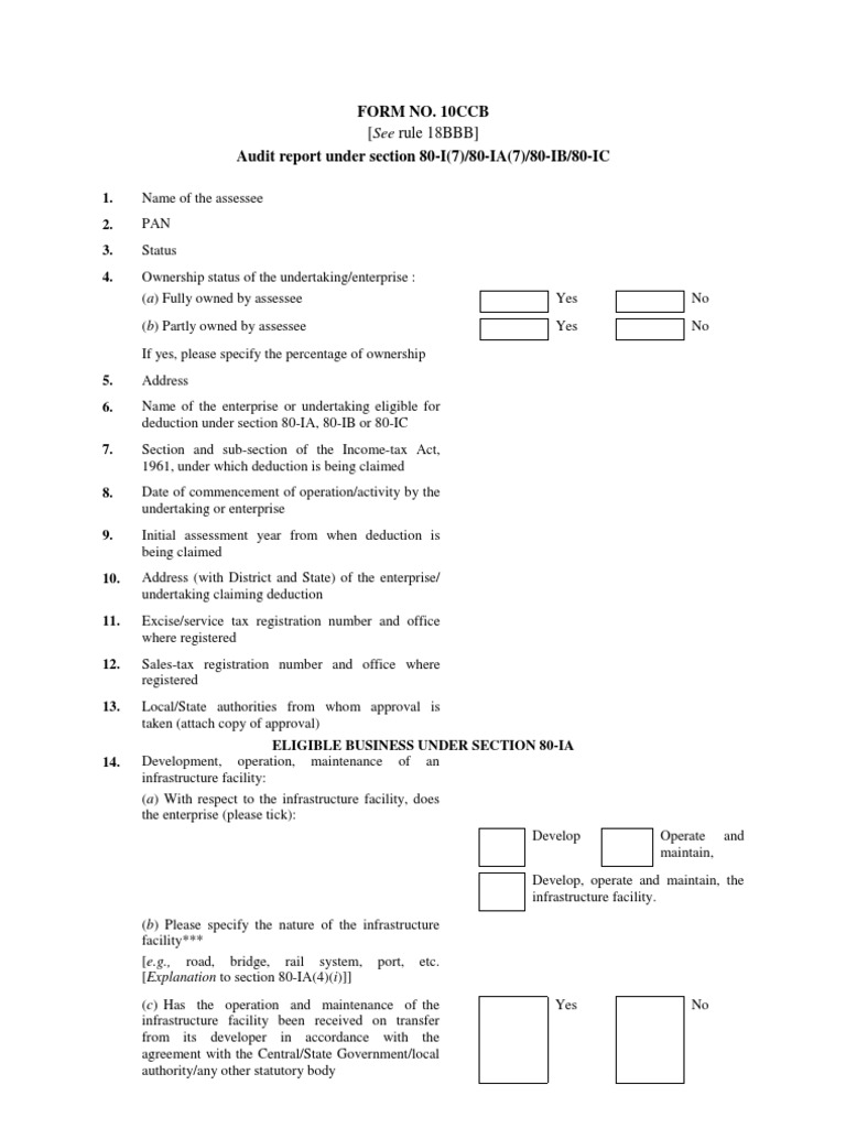 Form 10CCB Audit Report Guide | PDF | Telecommunication | Audit