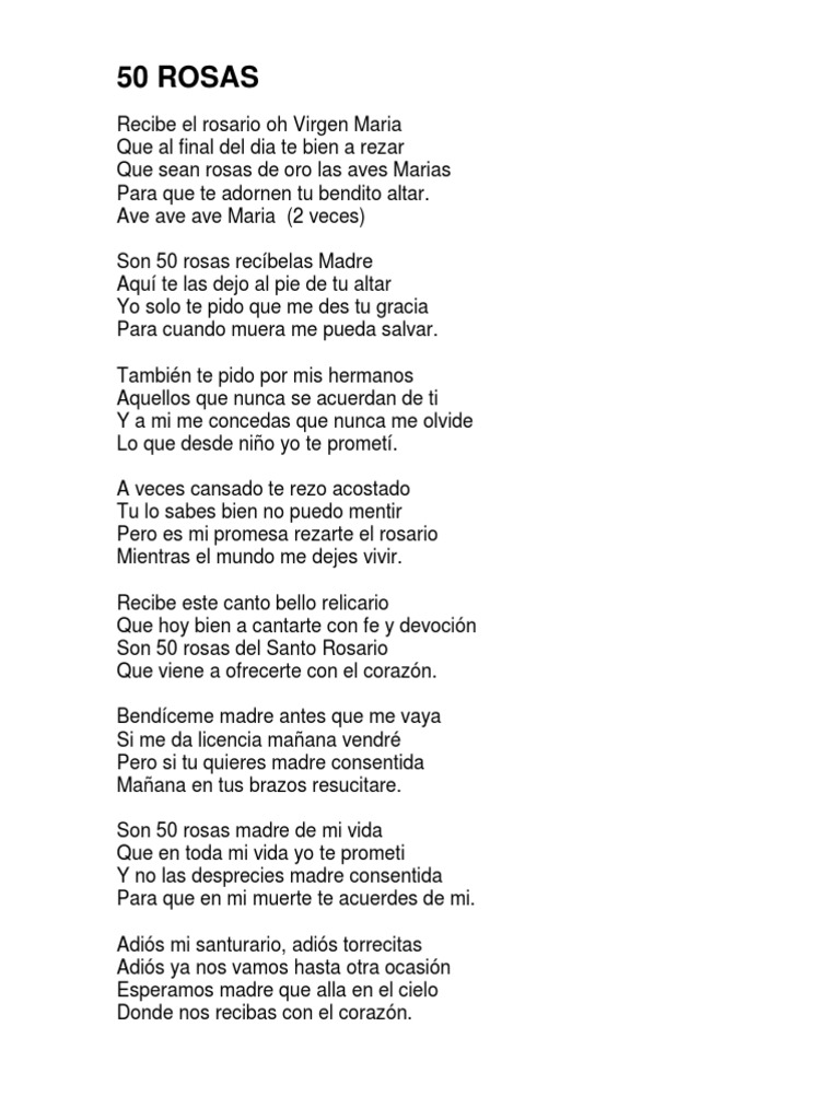 50 Rosas | PDF
