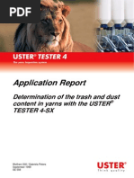 Uster Tester 5 | PDF | Yarn | Spinning (Textiles)