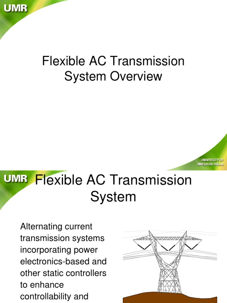 Flexible AC Transmission System Overview | PDF | Ac Power | Electric ...