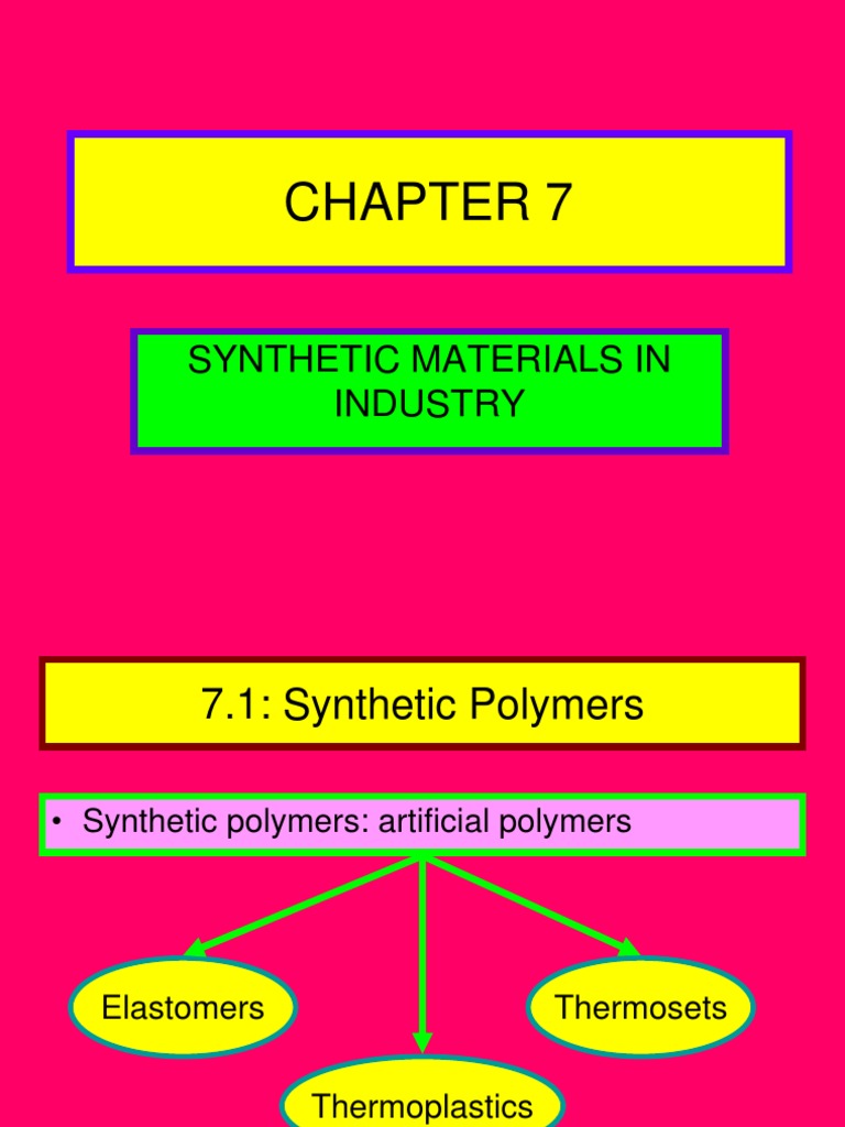 Synthetic Polymers & Plastics Guide | PDF | Thermoplastic | Plastic