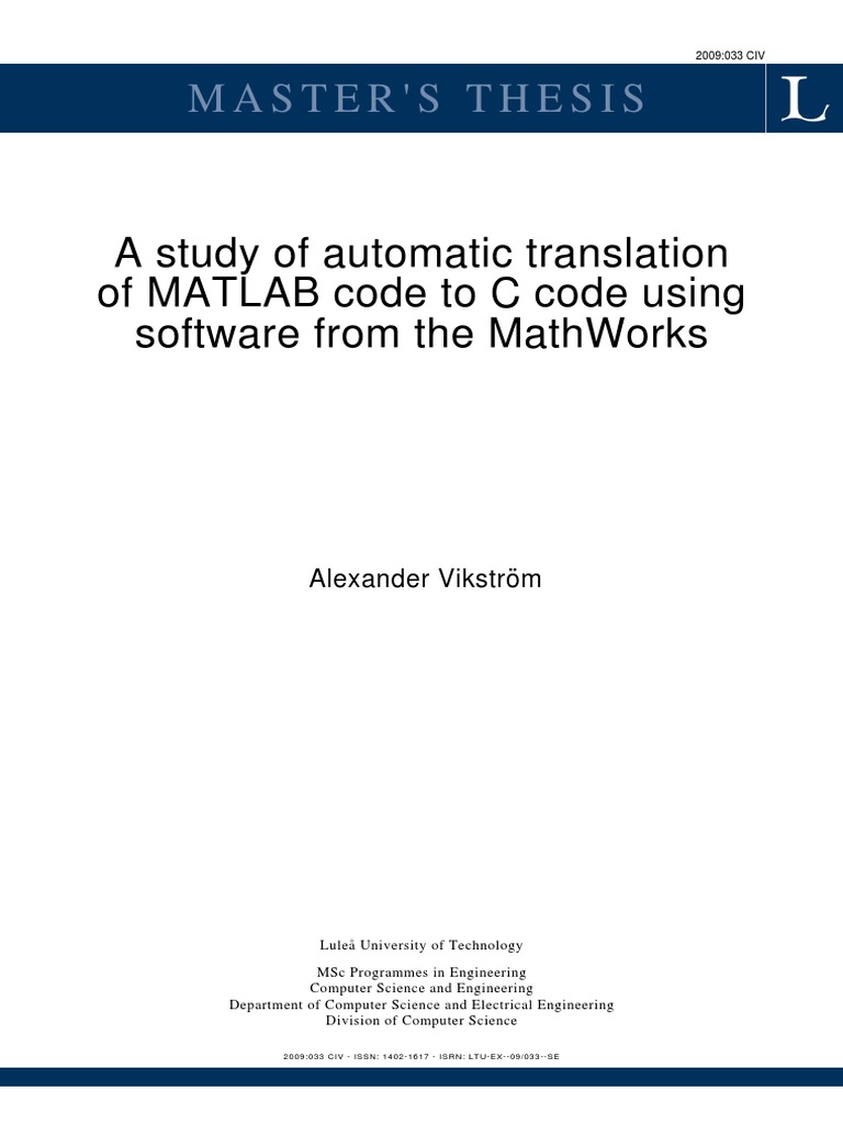 Matlab Code To C | Download Free PDF | Matlab | C (Programming Language)