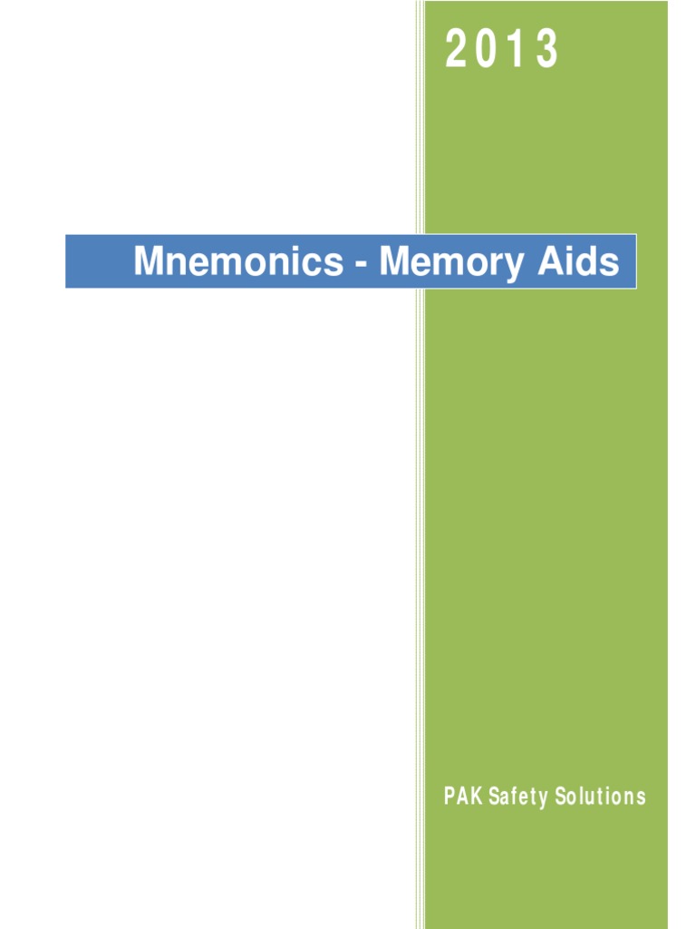 NEBOSH - IGC - Mnemonics | PDF | Personal Protective Equipment ...