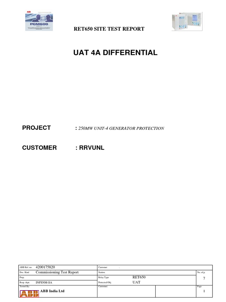 Ret650 Diif 1 | PDF | Power Engineering | Electrical Equipment