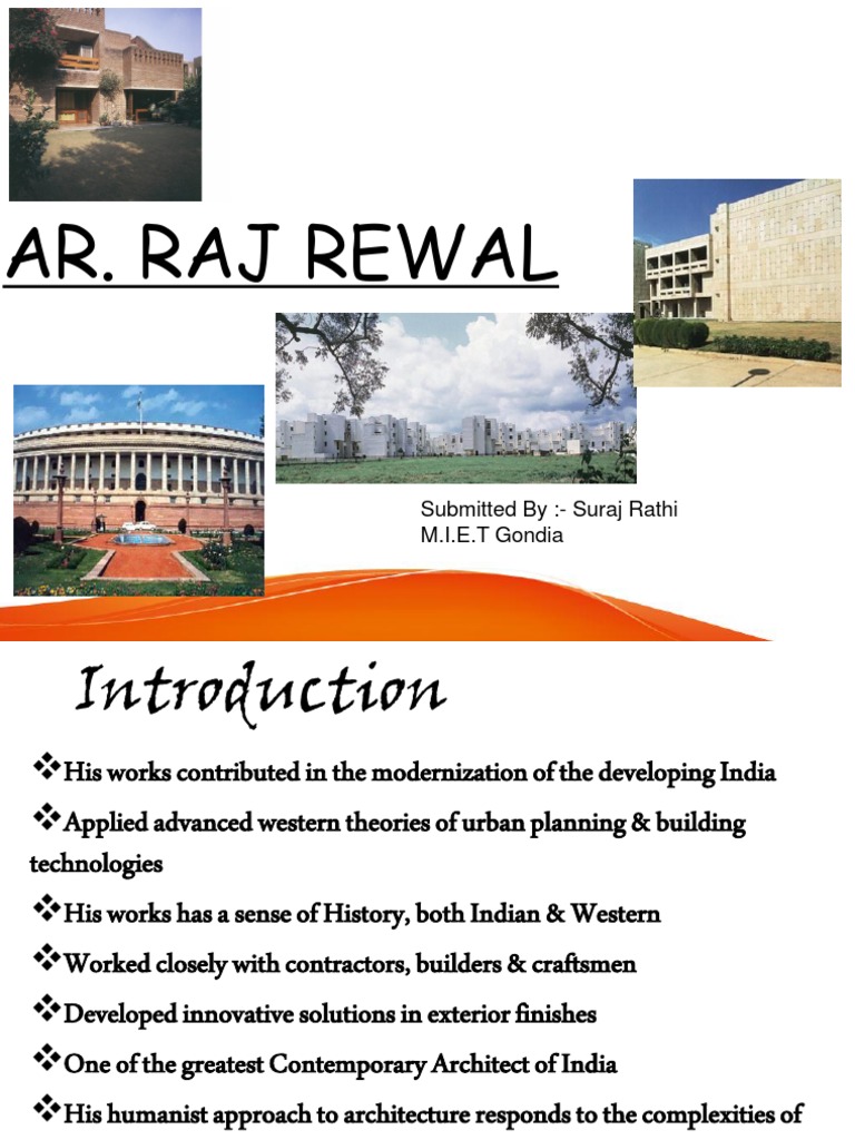 Ar. Raj Rewal | PDF | Architect | Dome