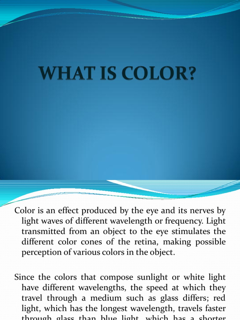 Understanding Color and Light | PDF | Color | Light