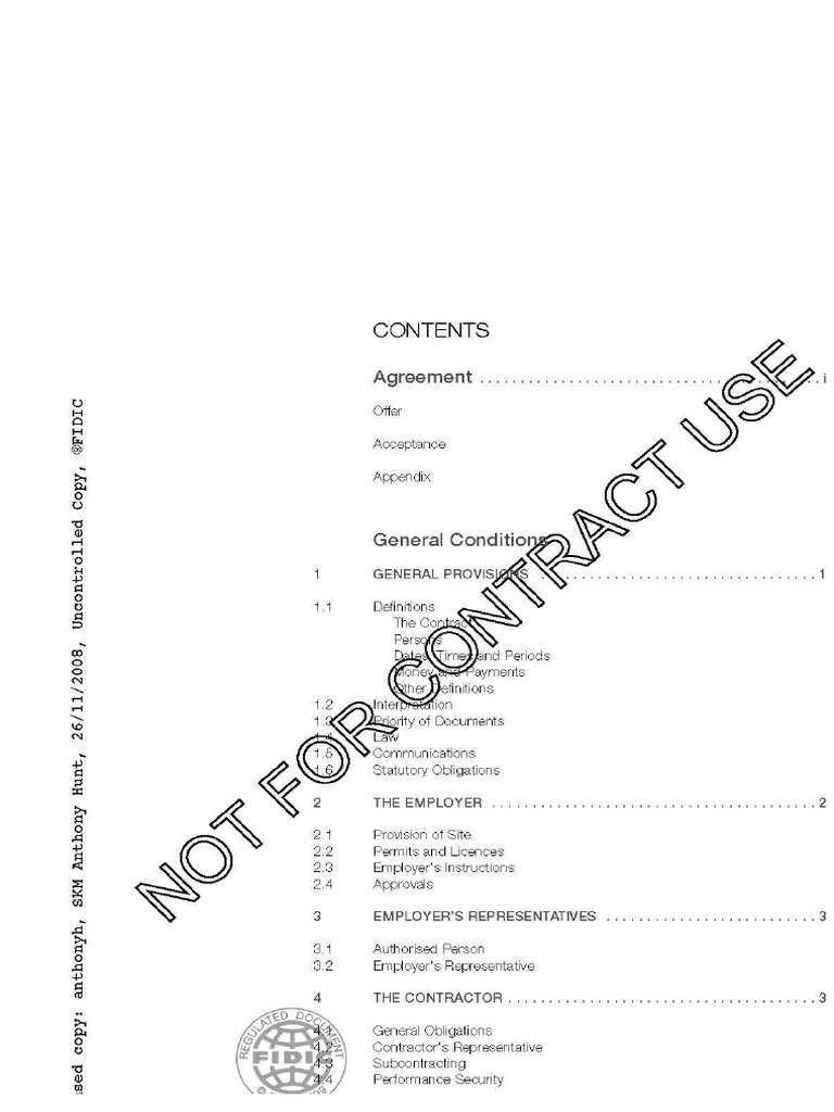 Short Form of Contract. (Green Book) | PDF | Business Law | Private Law