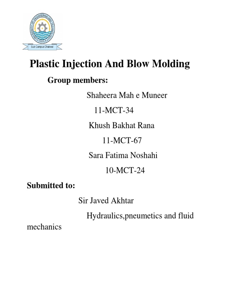 Hydraulics Report | PDF | Pump | Plastic