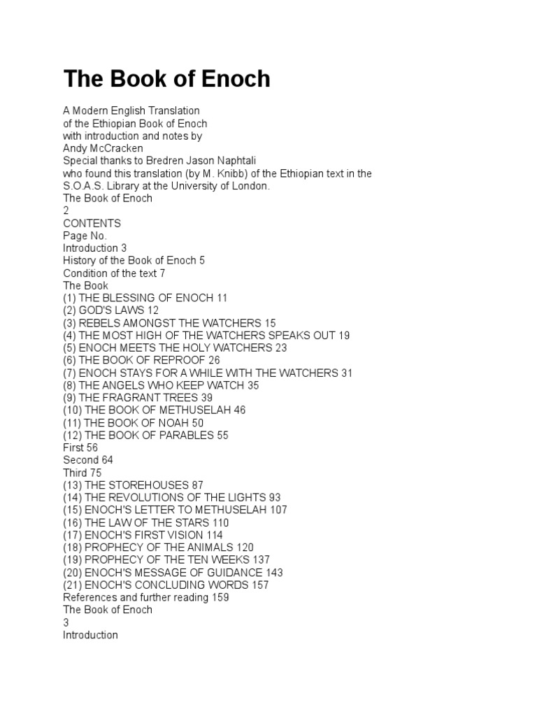 Book of Enoch - Modern English Translation | PDF | Book Of Enoch ... Book of Enoch - Modern English Translation | PDF | Book Of Enoch ...