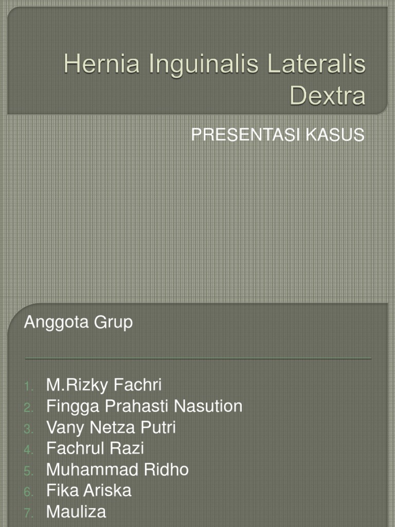 Hernia Inguinalis | PDF