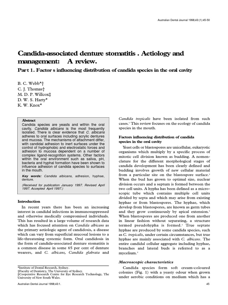 Jurnal OM 2 | PDF | Candida (Fungus) | Microbiology