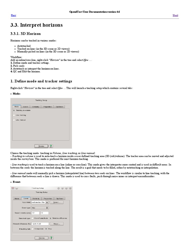Opendtect User Documentation Version 46 How To Pdf Parameter Computer Programming 4136