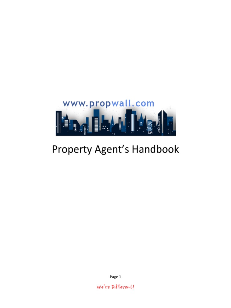 Property Agent's Handbook: Page 1 | PDF | Banking | Information ...