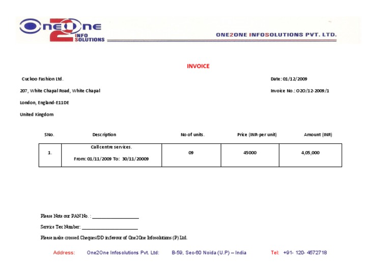 Invoice. Test | PDF