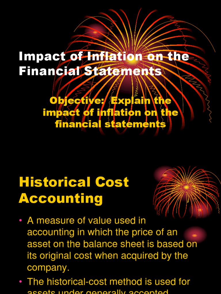 Impact Of Inflation On The Financial Statements Pdf Historical Cost