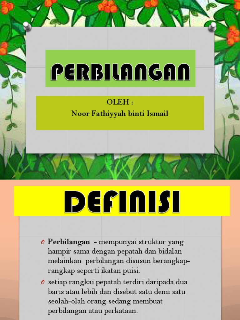 PERBILANGAN | PDF | Puisi