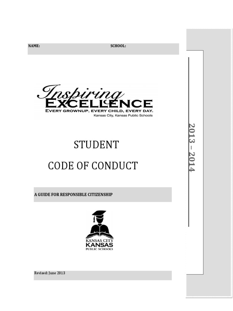 KCKPS Code of Conduct | PDF | Teachers | Academic Dishonesty
