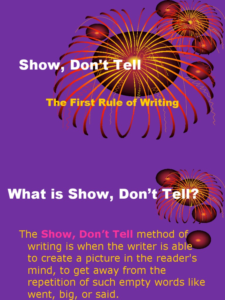 Show Dont Tell | PDF