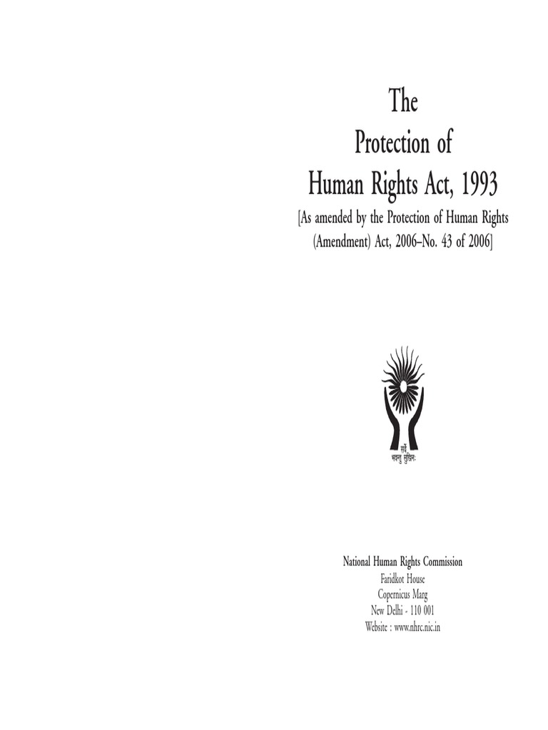 The Protection of Human Rights Act 1993 | Criminal Procedure In South ...