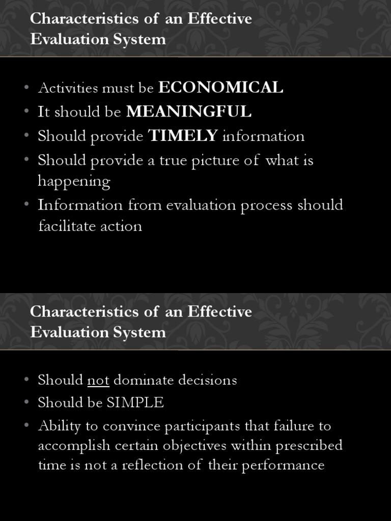 Effective Evaluation System | PDF