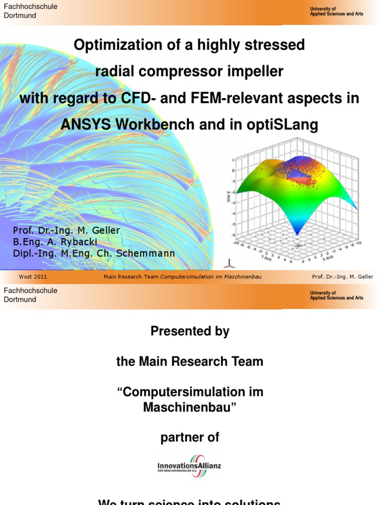 Optimization of A Highly Stressed Radial Compressor Impeller Optislang ...