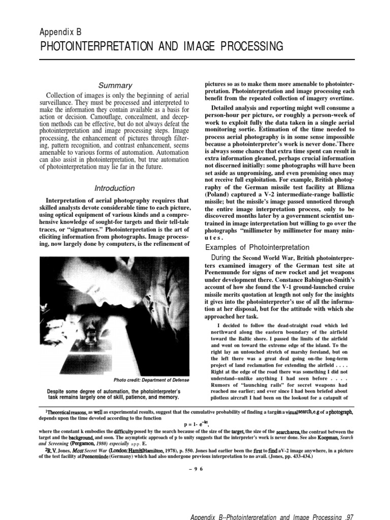 Photo Interpretation | PDF