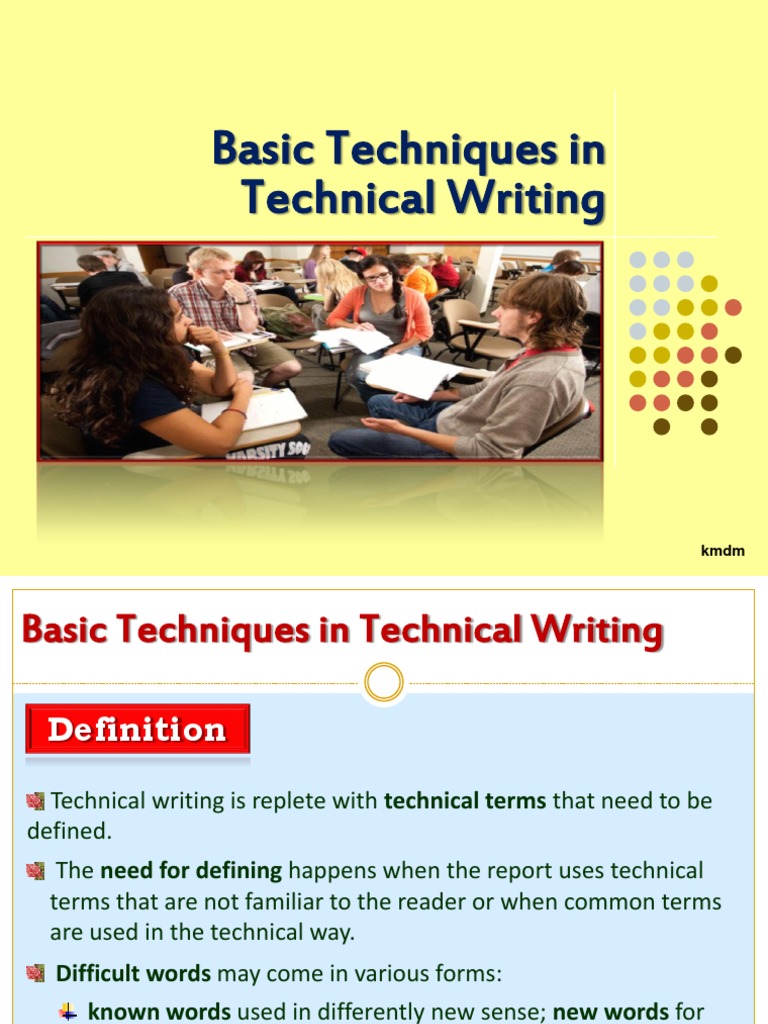 Defining Technical Terms and Describing Mechanisms, Processes, and ...