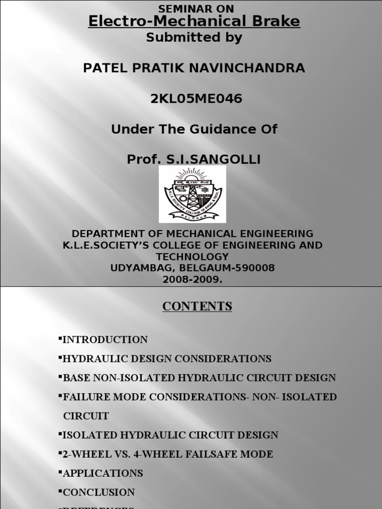 Pratik Seminar Final 2003 | PDF | Machines | Vehicle Technology