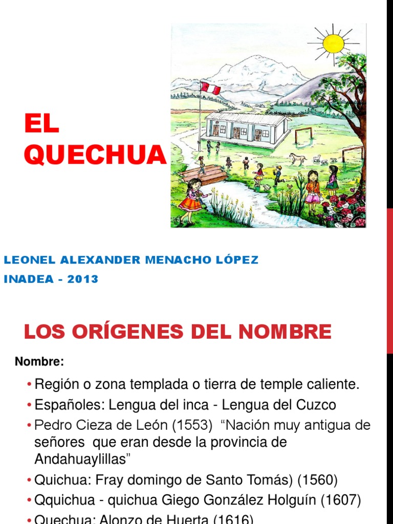 03 El Quechua, Leonel Menacho | PDF | Familias de idiomas | Los símbolos