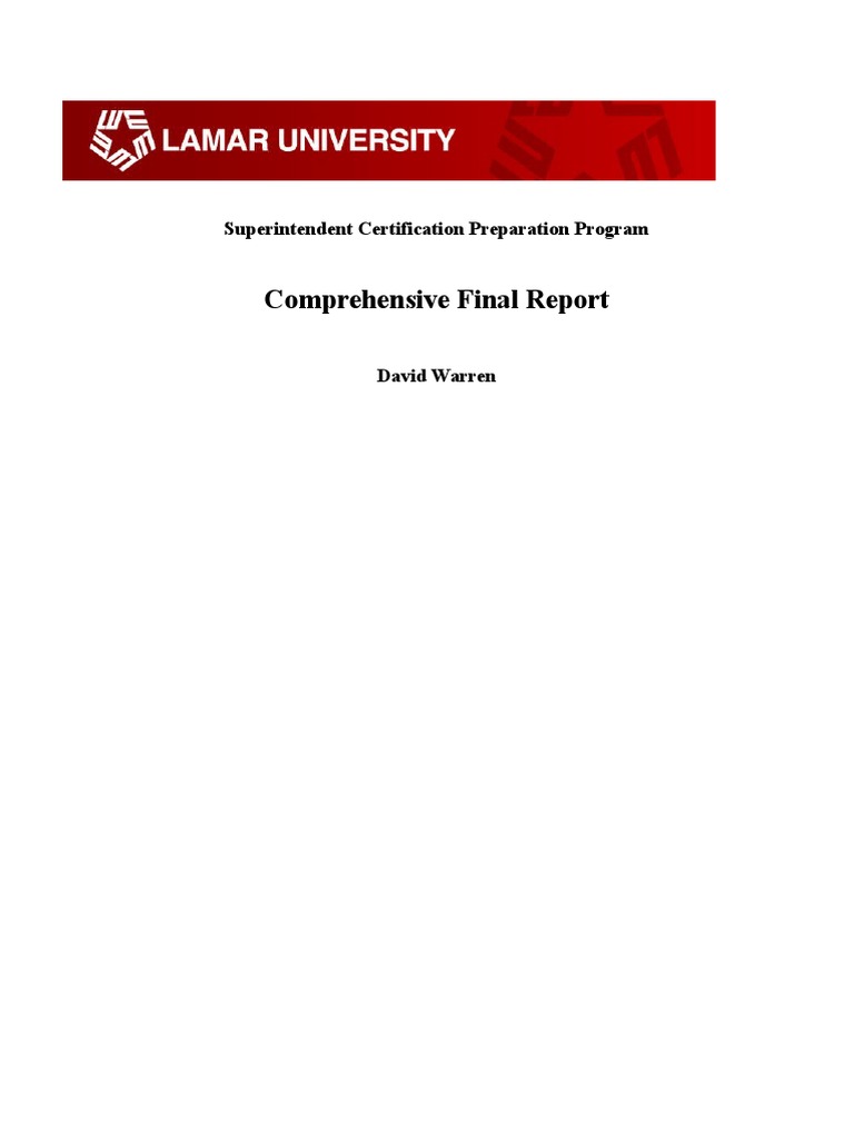 Comprehensive Final Report | PDF | Competence (Human Resources ...