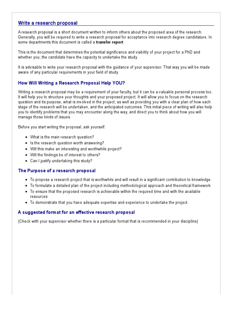 Research Proposal | PDF | Justification | Psychological Concepts