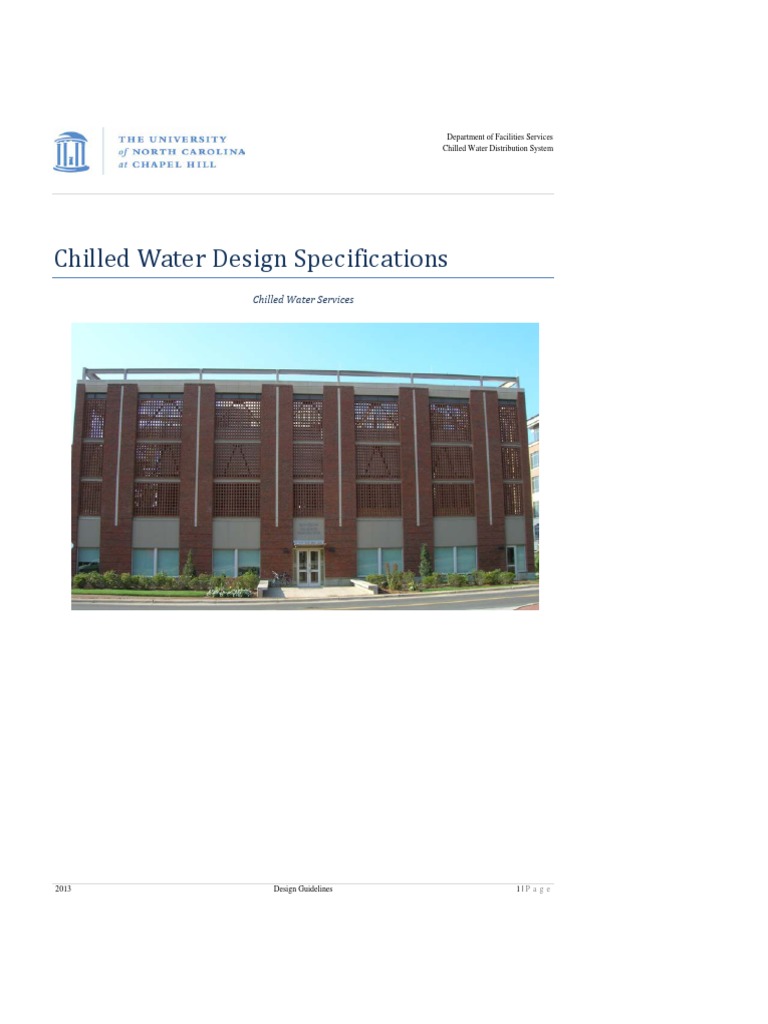 Chilled Water System Design Guidelines | PDF | Pipe (Fluid Conveyance ...