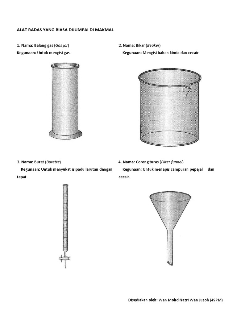 Alat Radas Sains Dan Kegunaannya | PDF